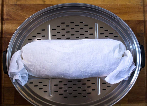 Bacon and Onion Roly Poly Pudding | A Glug of Oil