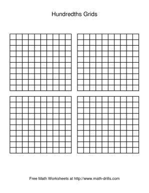Hundreds Grid Paper - Collage Template