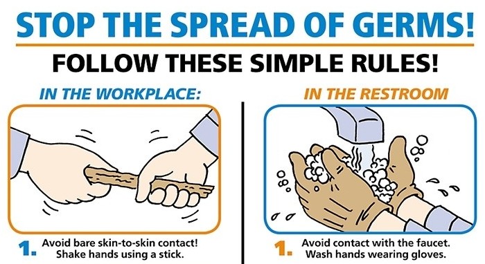 Cupboards Kitchen and Bath: Stop Spreading Germs!