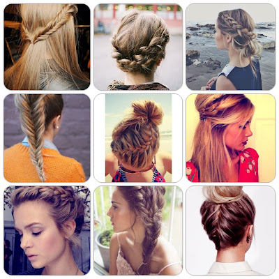 Braided Hair Collage
