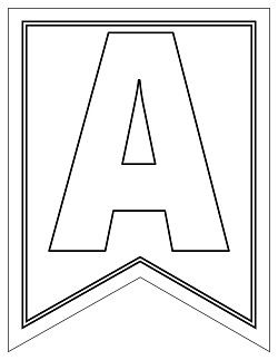 Free Large Printable Letters For Banners - Birthday Letter