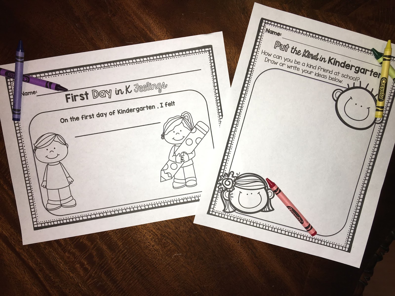 A Classroom On Cloud Nine: First Day Series: First Day in K!