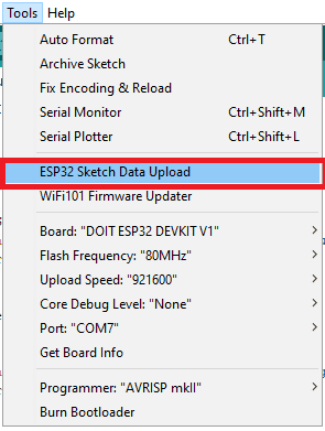 기술 여행자 (ArsViator): ESP32에서 SPIFFS 사용하기