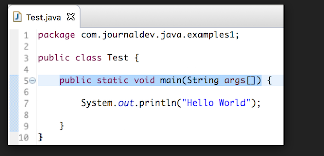 Public static void main ( String args[] )