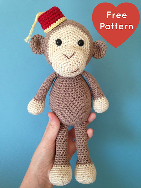 Heart & Sew: Cheeky Little Monkey - Free Crochet / Amigurumi Pattern