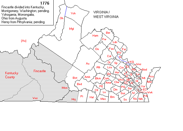 Of Sorts for Provincials: Virginia's "Best Rifle Counties" ca. 1781