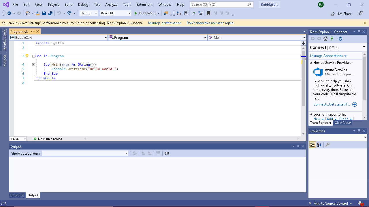 Selection Sort menggunakan bahasa VB.NET (Visual Studio)