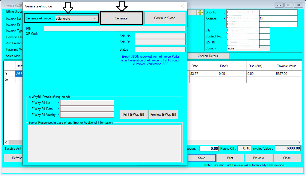 E-Invoice Creation Help Guide