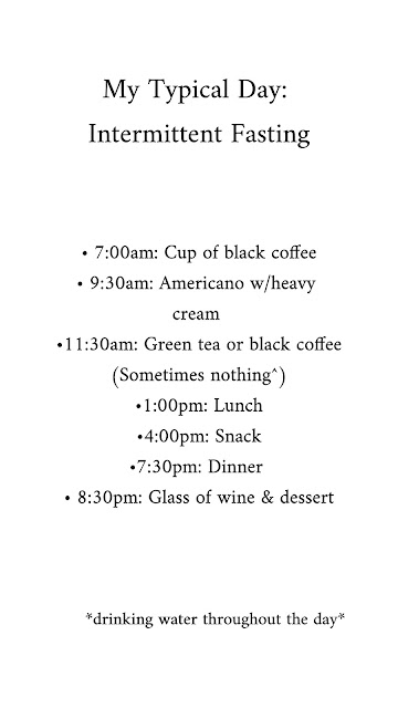 My Intermittent Fasting Cheat- Sheet | Madhouse Society