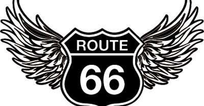 All Vectors: Route 66 Logo signal road with wings vector