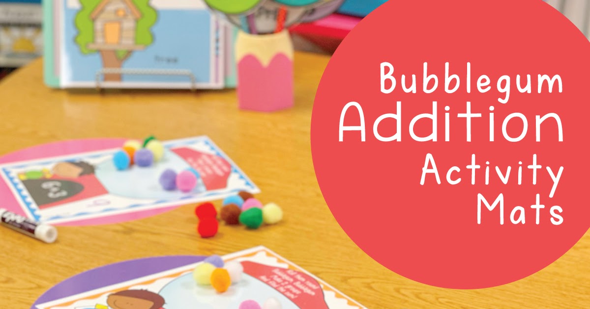 Bubblegum Addition Activity Mats | From the Pond