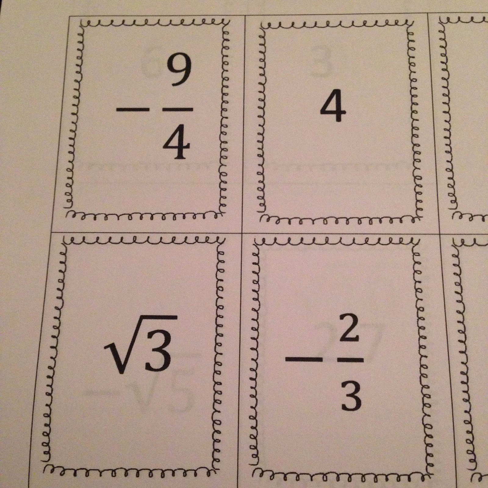 Confessions of a First Year Teacher: Ordering Real Numbers Activity ...