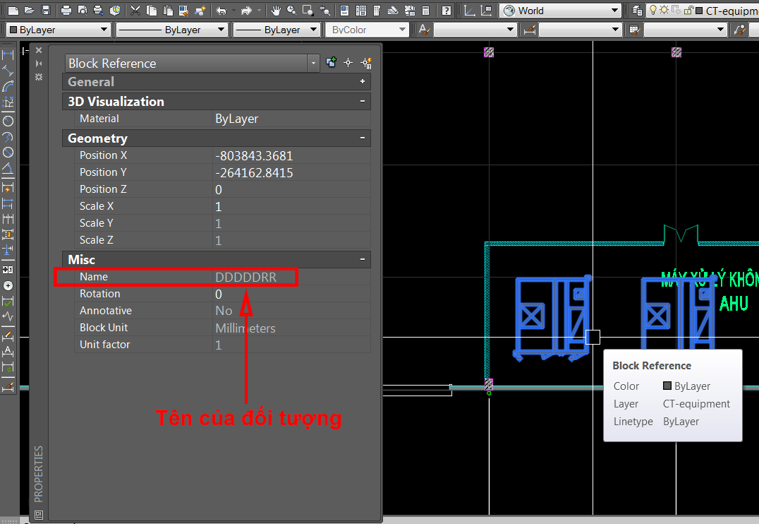 AutoCad - Cách đổi tên Block