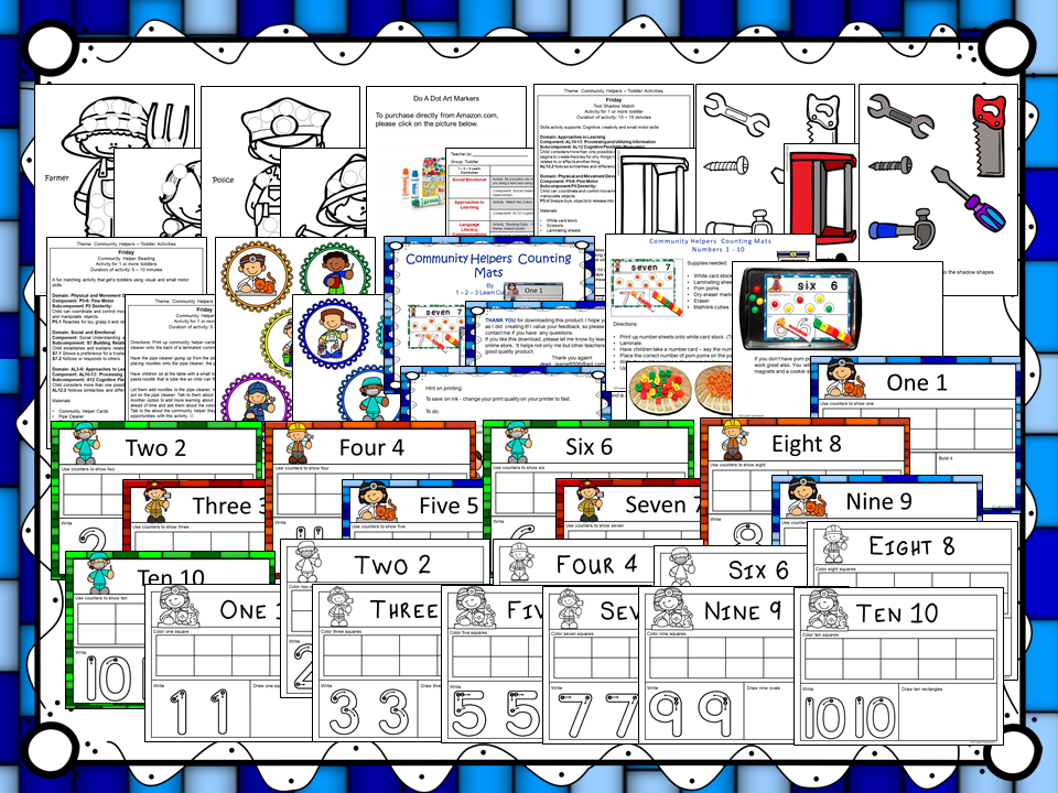 1 - 2 - 3 Learn Curriculum: Community Helper's Lesson Plan