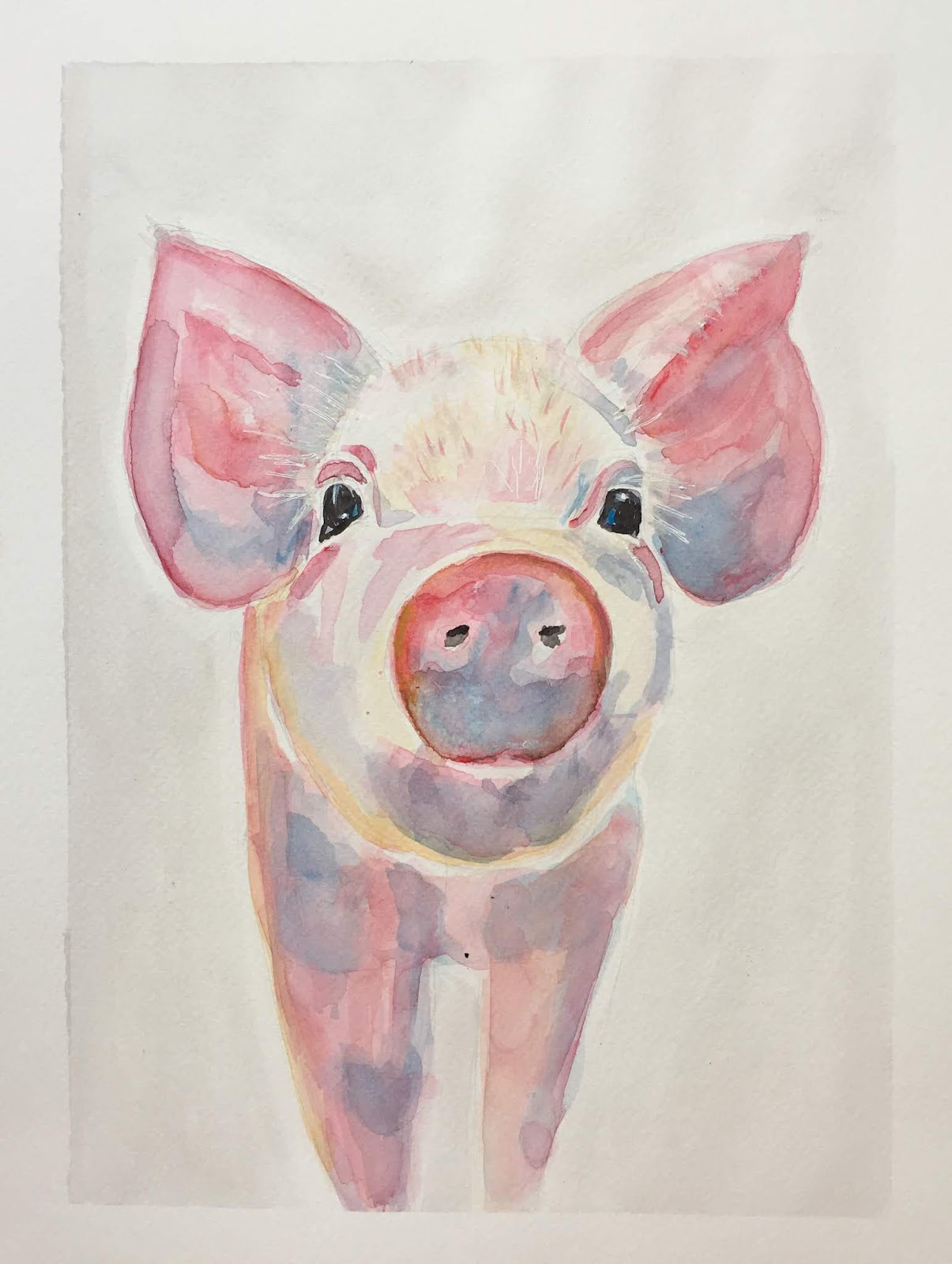 Art Room Britt: Watercolor Pigs - Adult Class