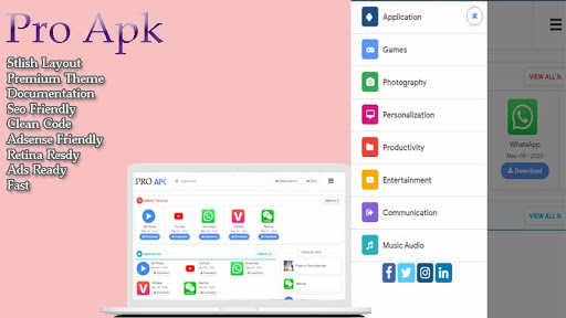 Pro Apk Blogger Theme | Pro Blogger Theme