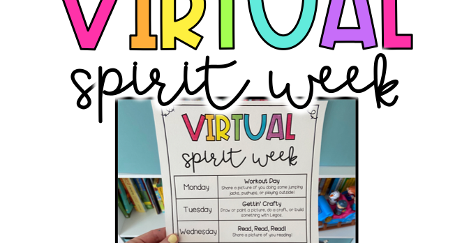 Virtual Spirit Week | A Sunny Day in First Grade