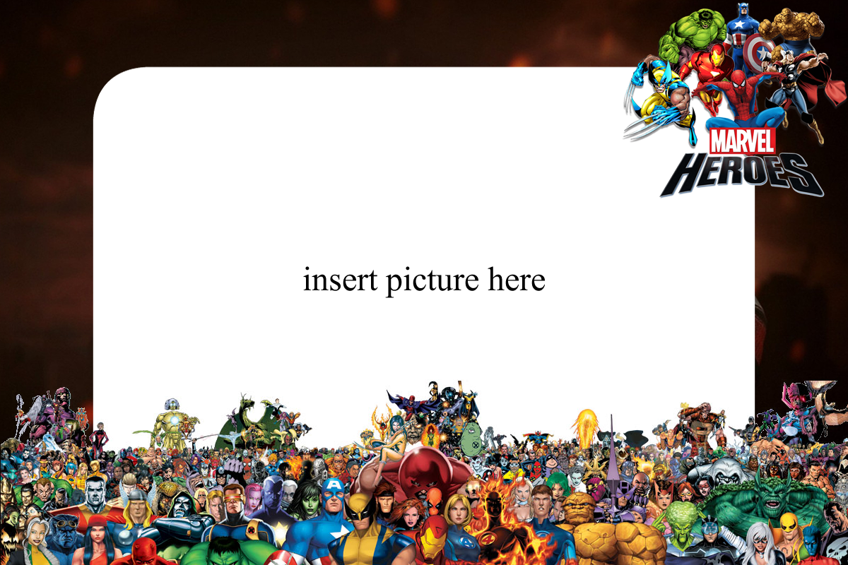 Printable PNG Frames | Cartoon Character PNG Photo Frames