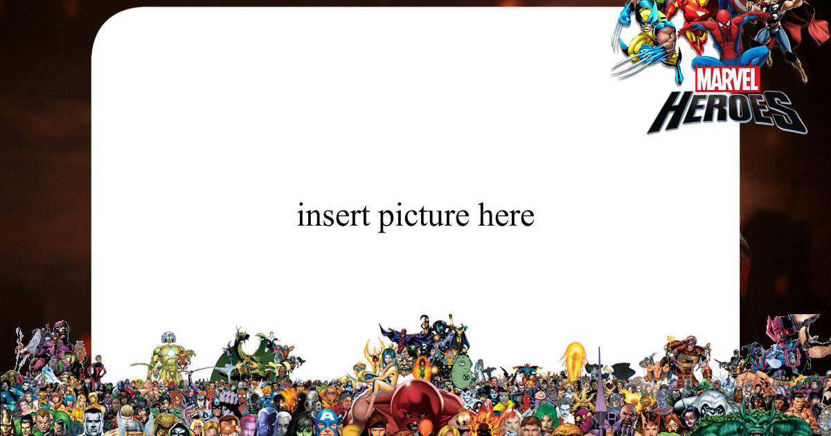 Marvel PNG Frame01 - Printable PNG Frames | Cartoon Character PNG Photo ...