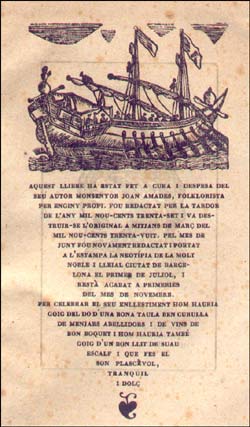 el arca de las palabras: Colofón