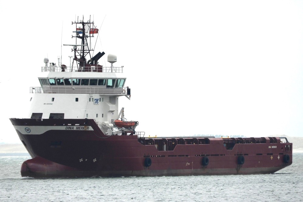 G.GYSSELS SHIPCOLLECTION: DINA MERKUR : OFFSHORE SUPPLY VESSEL / AHTS