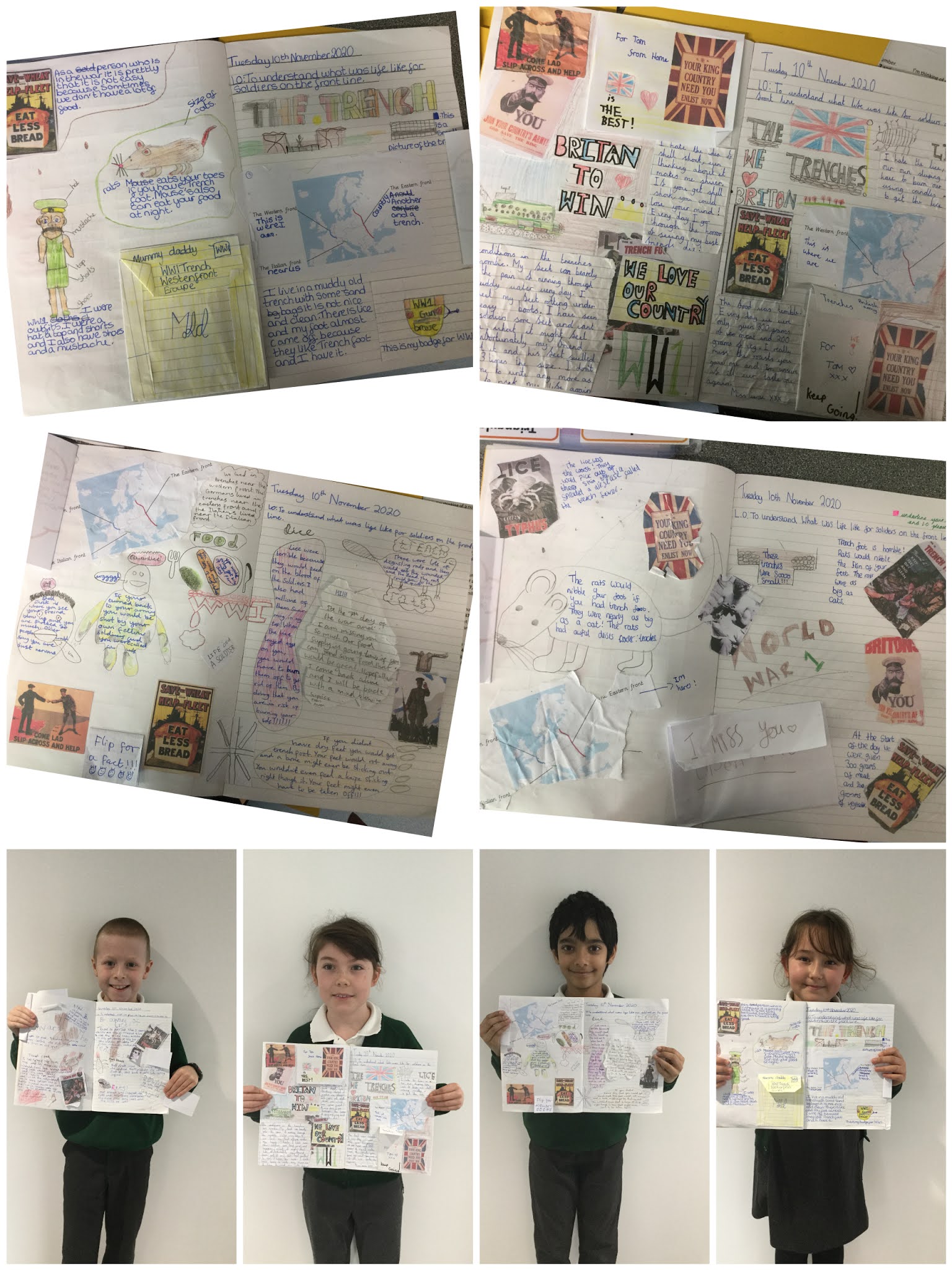 Hacton News: Year 5: WW1 Soldier Scrapbooks