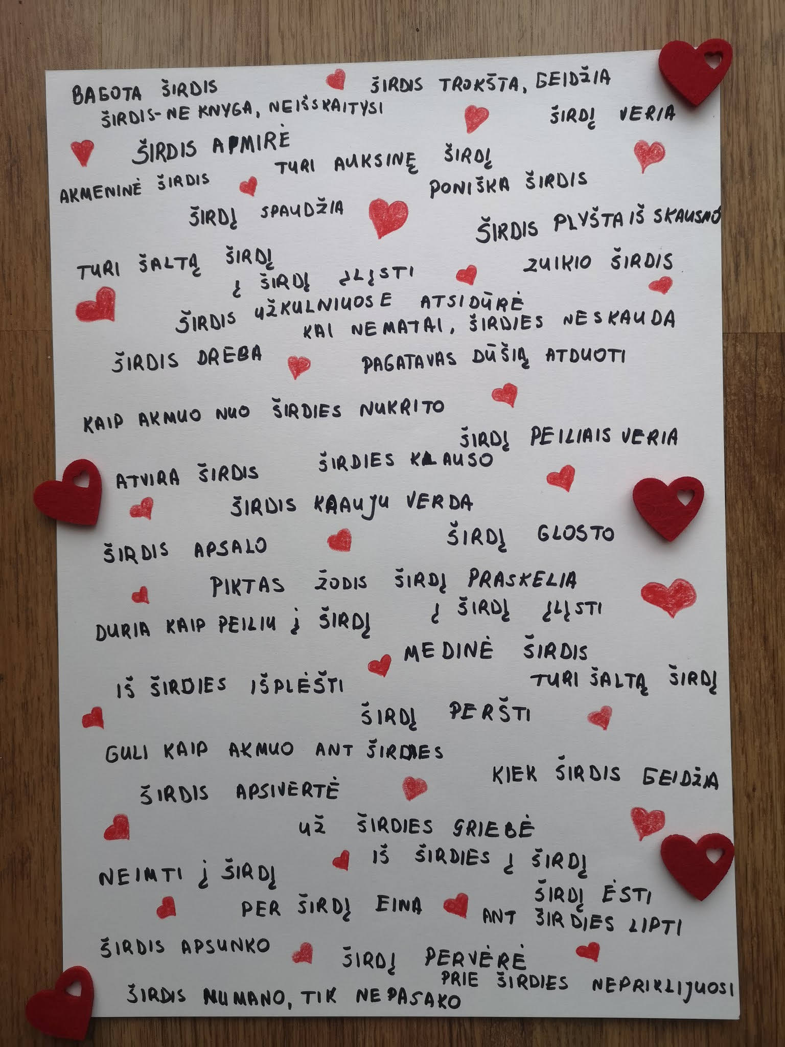 Kviečiu į virtuvę: Posakiai su žodžiu širdis