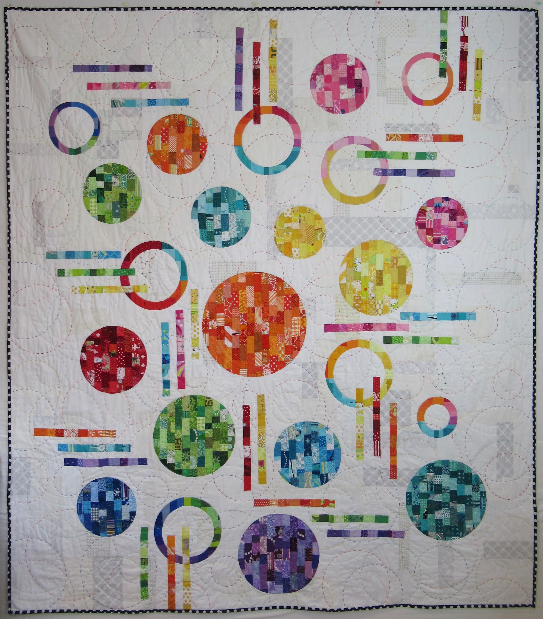 Flourishing Palms: Modern Scrap Challenge Quilt