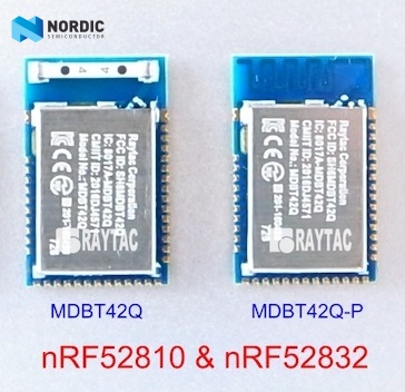 Nordic Bluetooth & WiFi Module: Raytac BLE Module Line Summary & Spec ...