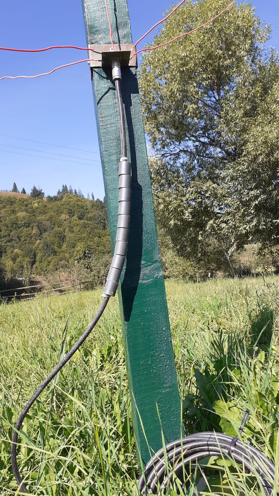 YO8SSB: YO8TK/ 7Mhz vertical antenna with high radials