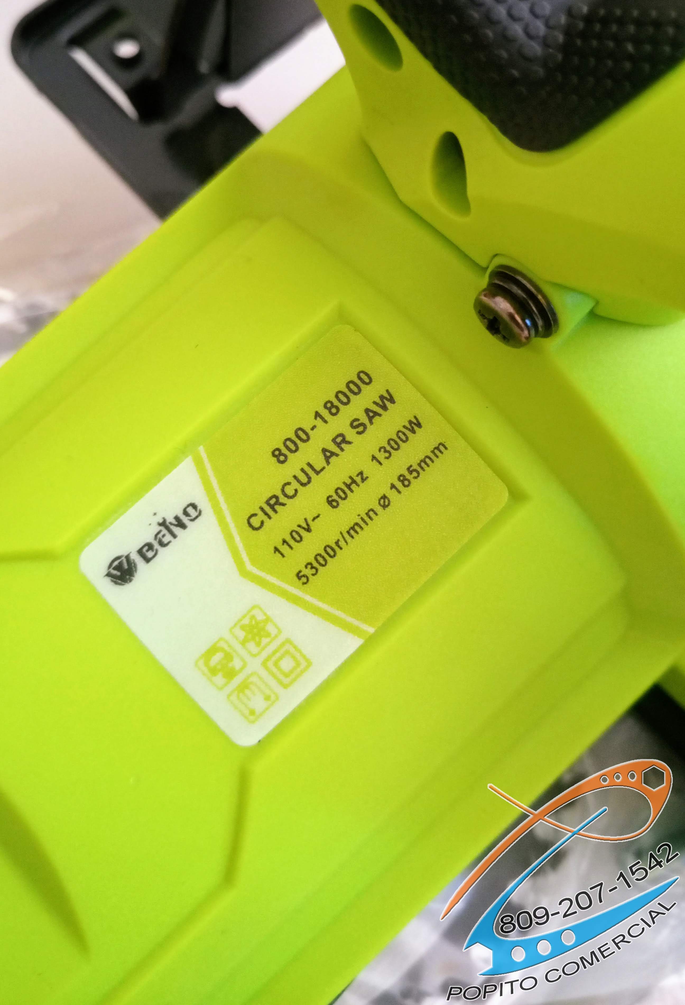 Sierra circular de mano, BENO 800-18000, 1300w, 185mm