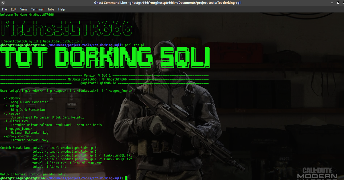 Tot Dorking SQLi - Scanning Dork Vulnerability Web SQL Injection ...