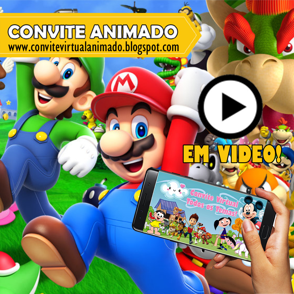 Faça Lindos Convites Virtuais Animados ~ Sua Festa Digital