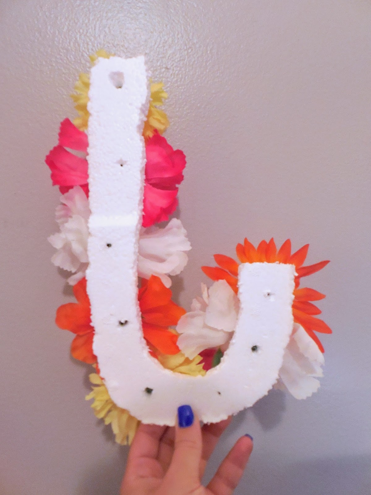 Easy As DIY: Floral Initials - The quick and dirty version