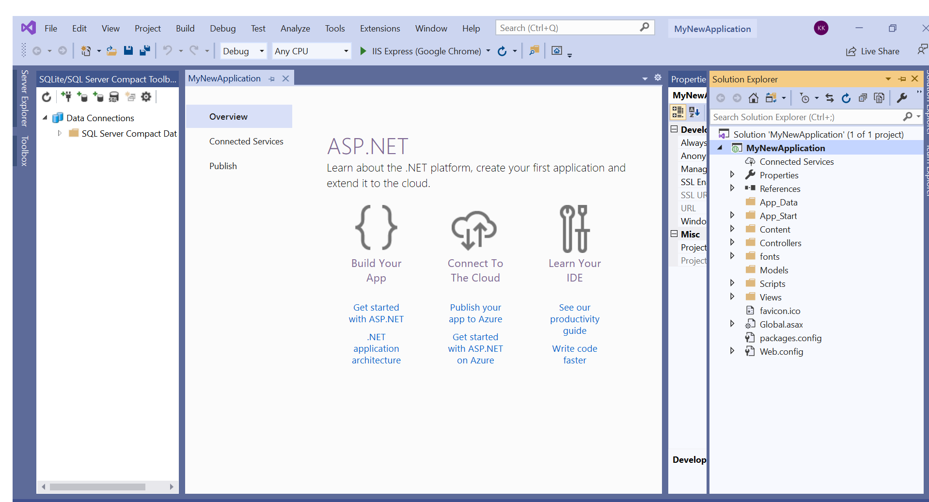 How To Create an MVC application in Visual Studio 2019