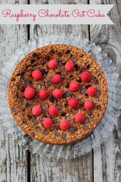 Me and My Pink Mixer: Raspberry Chocolate Oat Cake