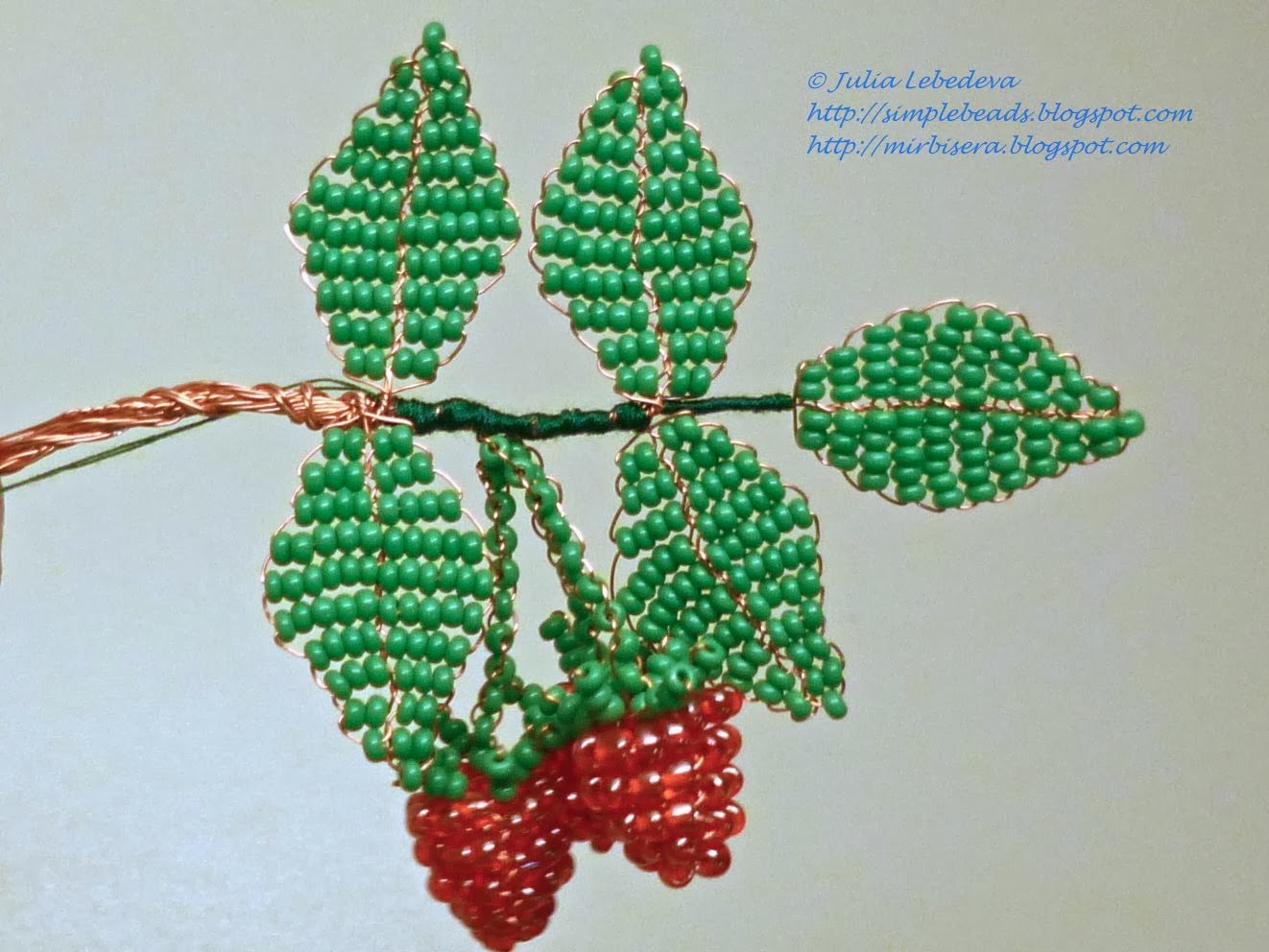 Beading for the very beginners: Raspberry