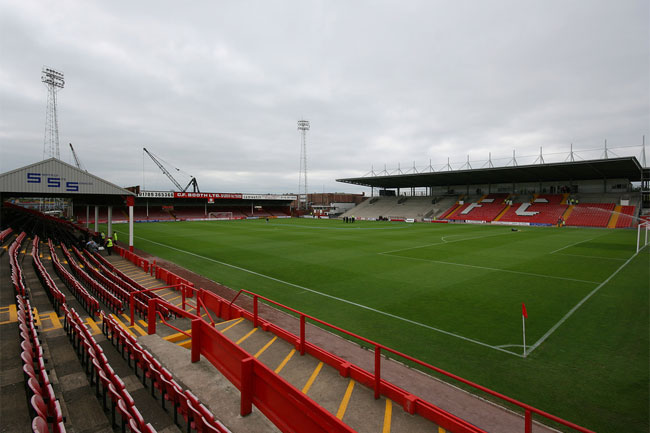 The Rainham End.: Millmoor - Rotherham United
