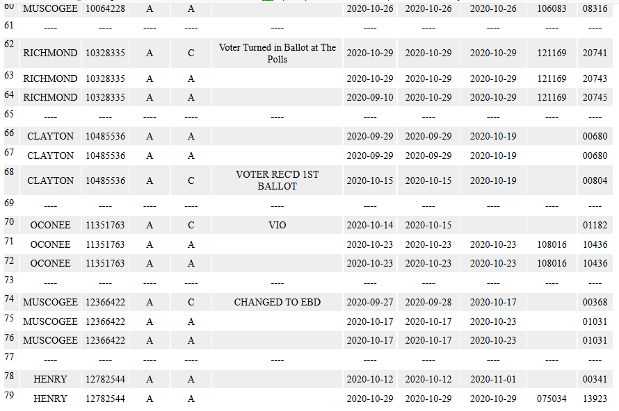 Georgia's Voter Database: 100% Adult Citizens Registered As Voters?