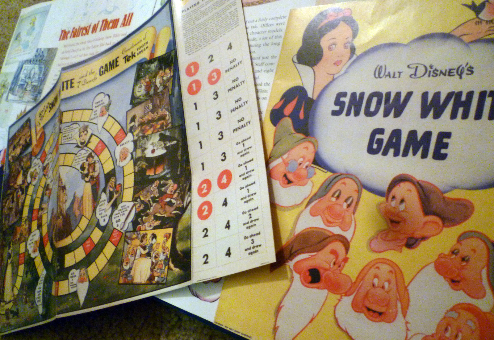 Filmic Light - Snow White Archive: Tek Toothbrush 'Snow White' Board Game