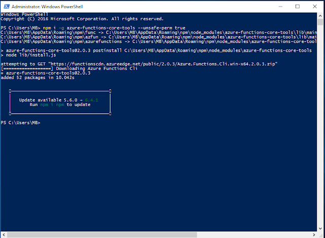 Creating Azure Functions with Visual Studio Code.