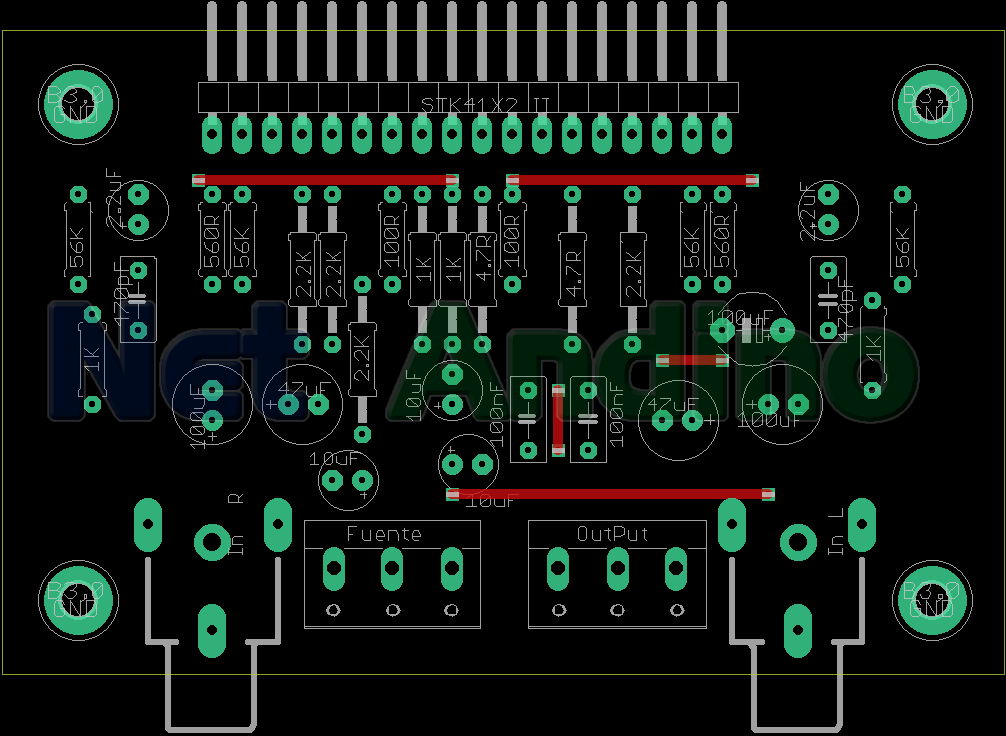 Amplificador STK4152 II 30Wx2 - Electrónica Net Andino