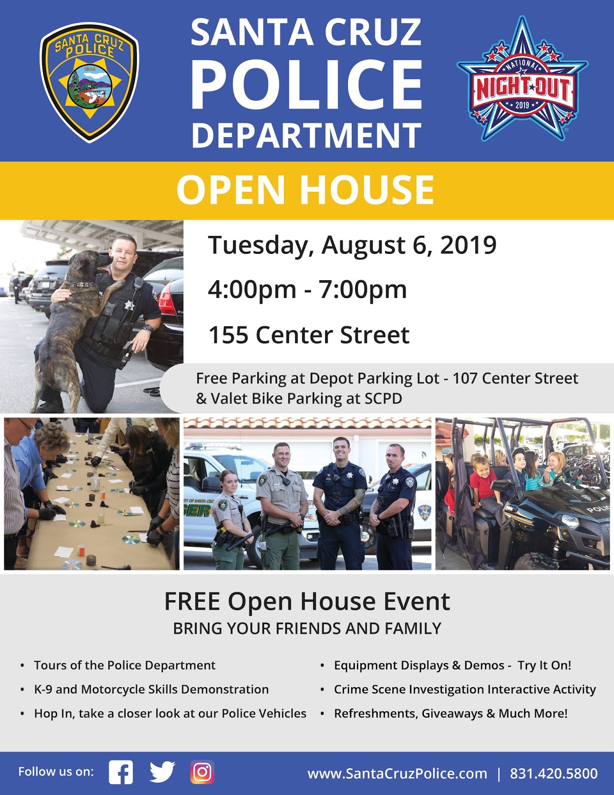 Santa Cruz Police: Community Invited Open House for National Night Out ...