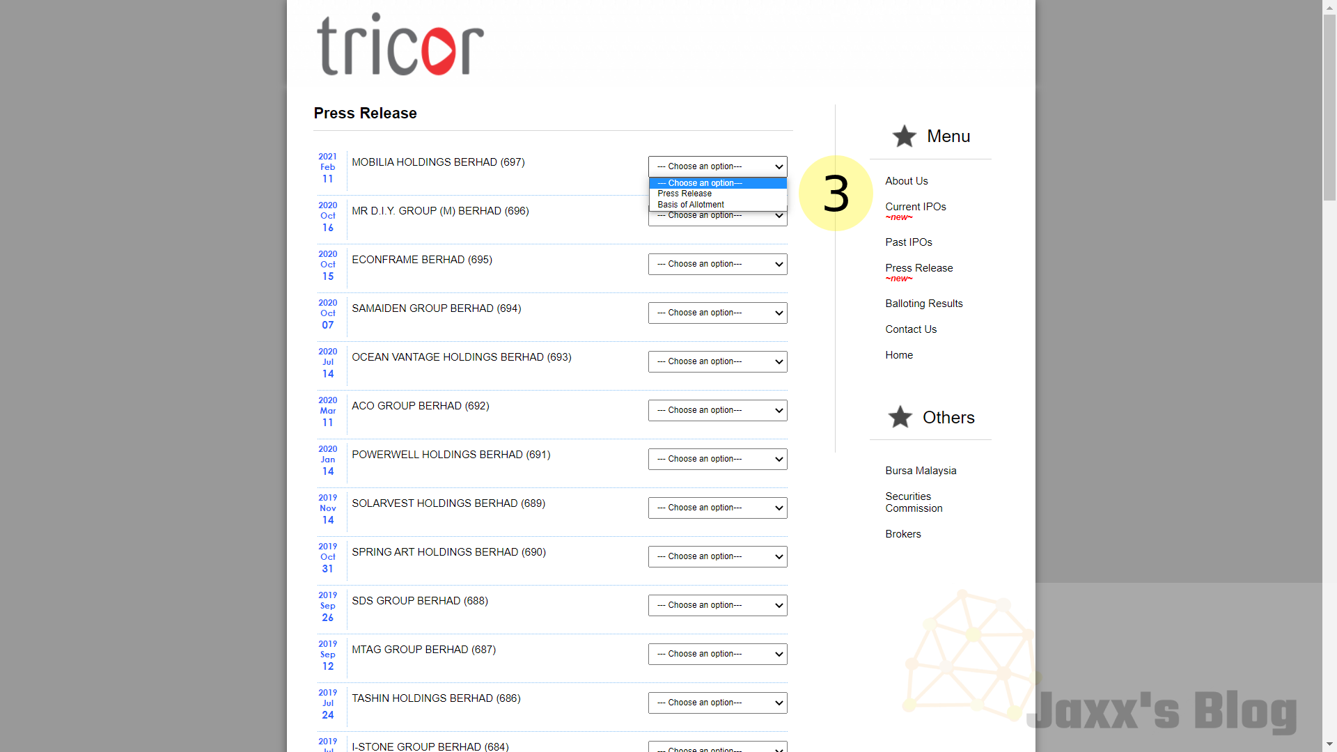 马来西亚 - 如何申请IPO Part 2 (IPO的抽签结果 Balloting Results)