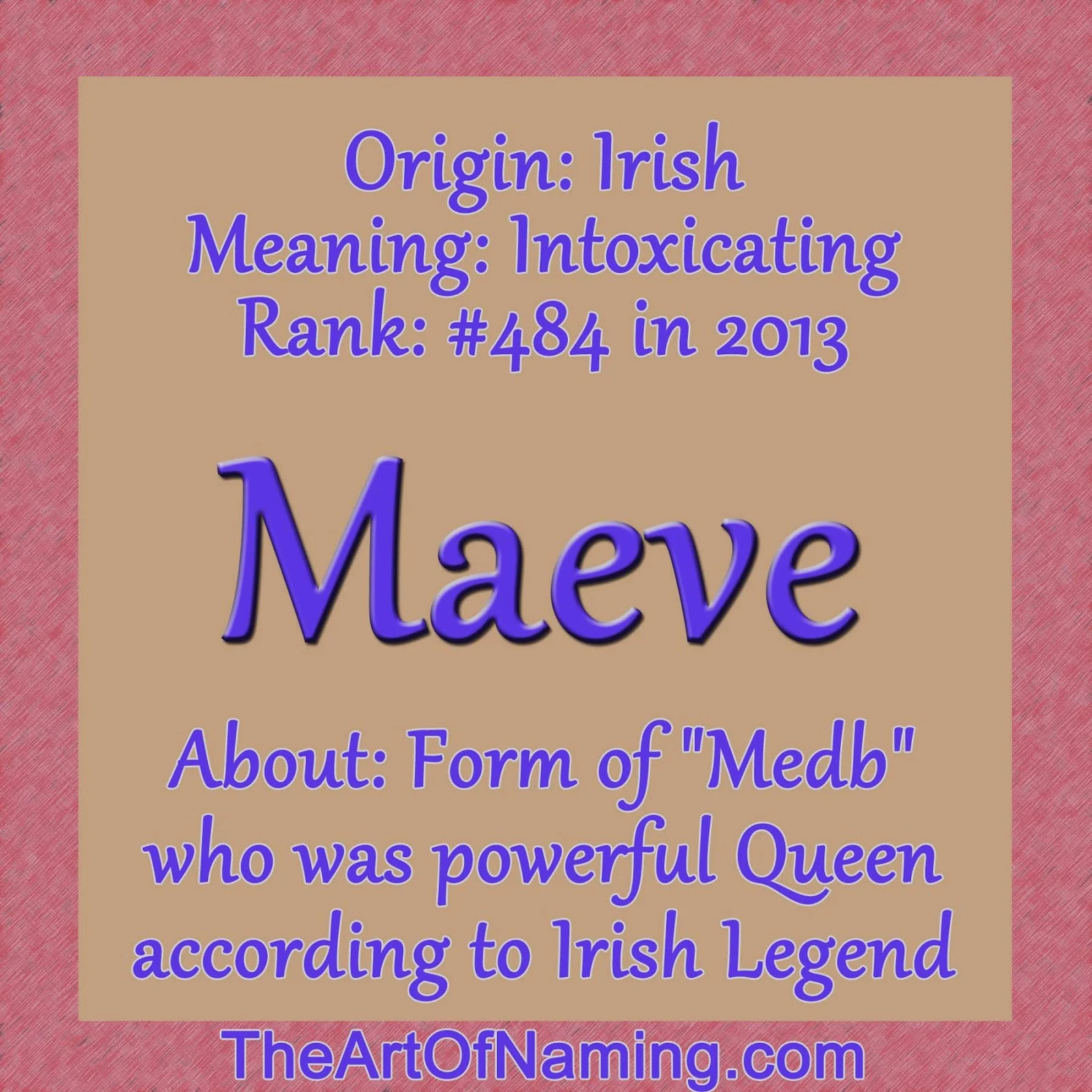 Girl Name of the Week: Maeve