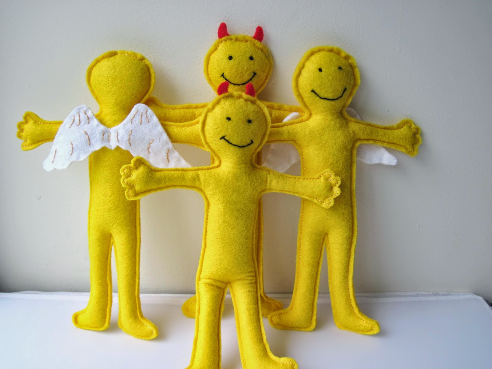 Grace's Favours - Craft Adventures: How To - Simple Felt Plush Man Toy ...