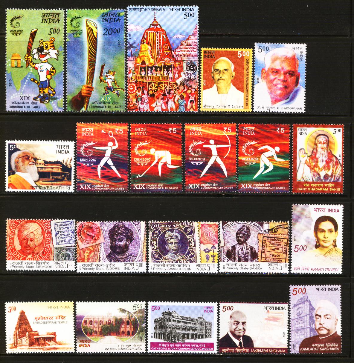 Heritage of Indian stamps site: India 2010 new stamps issue list news ...