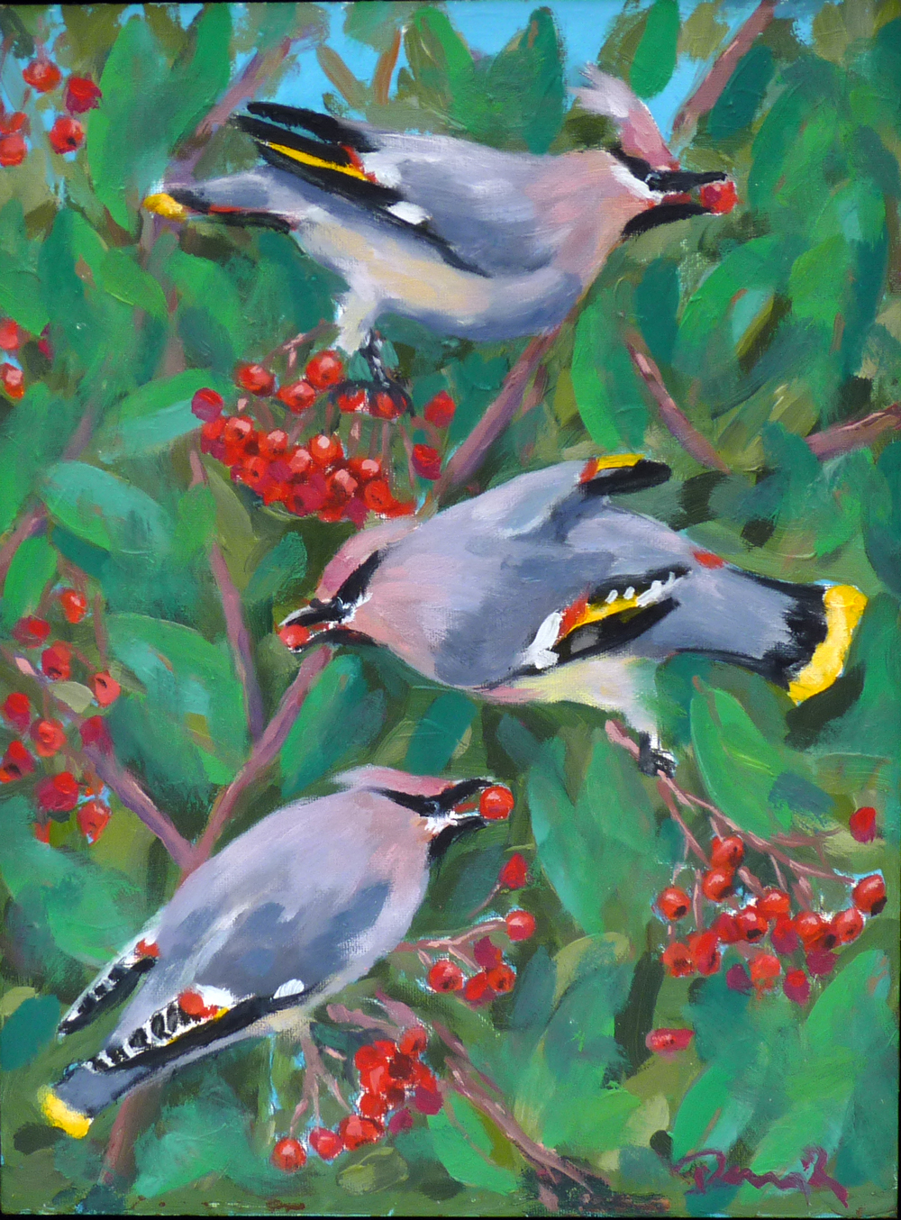 Fugle malerier af Danny Rasmussen