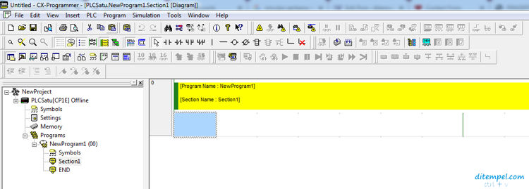 Menggunakan CX-Programmer untuk Membuat Diagram Ladder PLC Omron CP1E ...